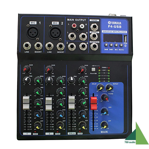 Mixer bàn Live Mixer F4-USB 4 Line