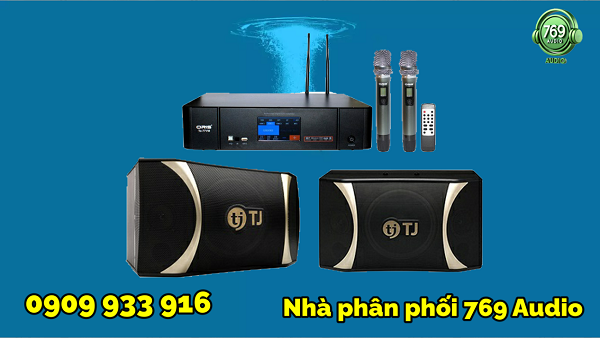 Dàn Karaoke Đẩy Liền Vang Oris 77VM( Tặng Kèm 2 mic) + Loa TJ G120